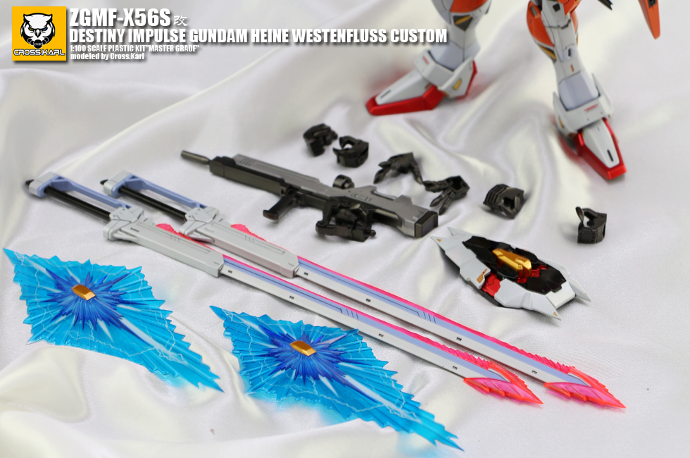 Gundam Family: MG 1/100 Destiny Impulse Gundam Heine Westenfluss Custom ...