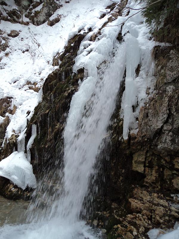 Busteni: Cascada Urlatoare iarna