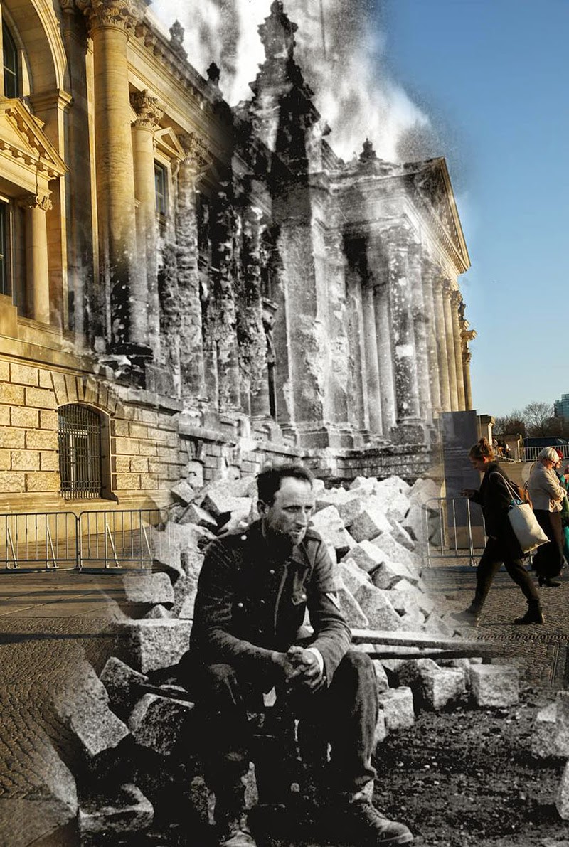 Incredible Pictures Comparing Berlin at the End of World War II and Now ...