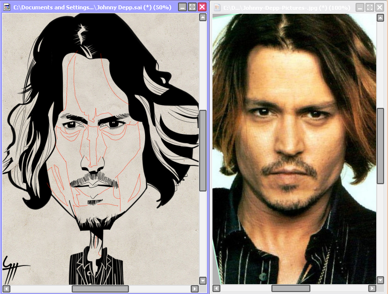 Minimal Caricature: Tutorial how to draw Caricature Step by Step