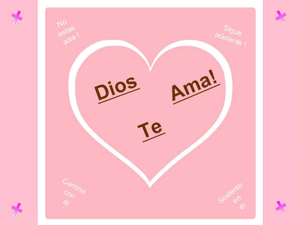 The word of God: Dios te ama