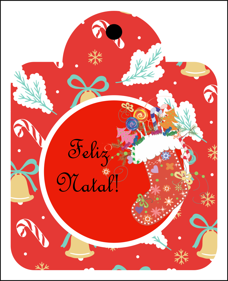 Tags Feliz Natal para baixar e imprimir