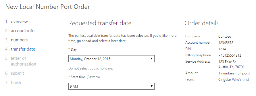 Chris Lehr's Microsoft blog: Porting numbers in Skype for Business Online