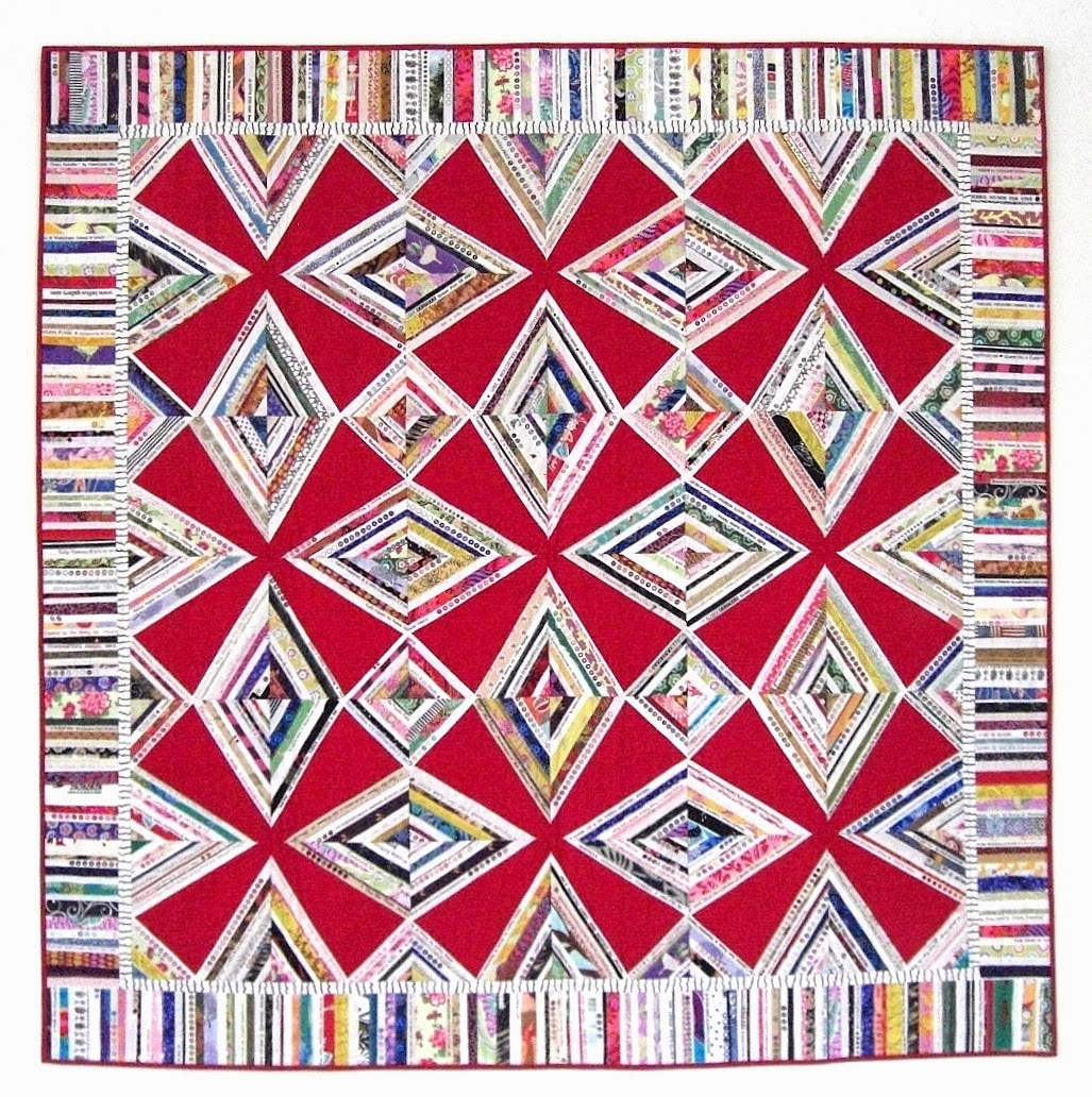 Karen Griska Quilts: Red Zinger Selvage Quilt Pattern