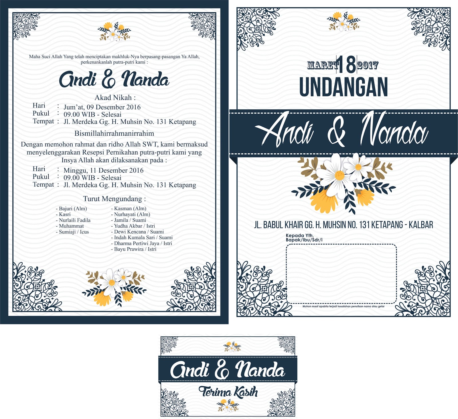 Undangan vintage - Cetak Undangan Murah Di Jambi