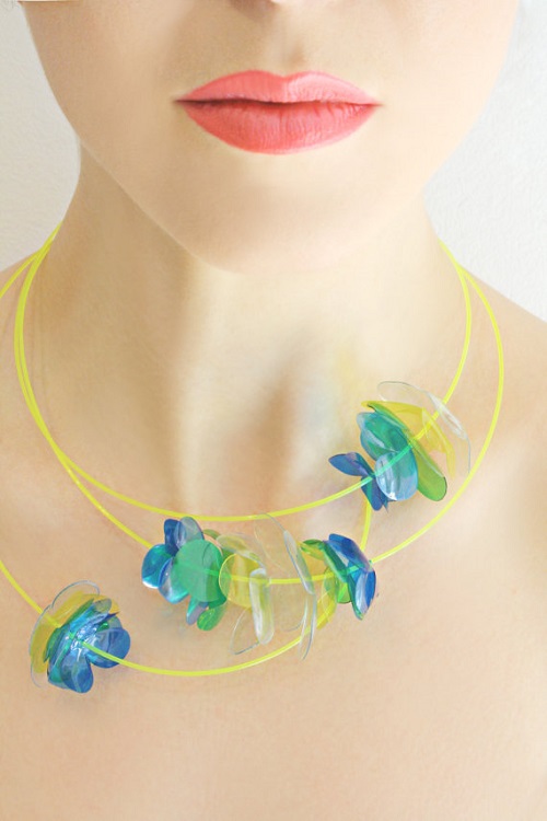 Upcycled Plastic and Acrylic Jewelry by Enna Jewelry / The Beading Gem