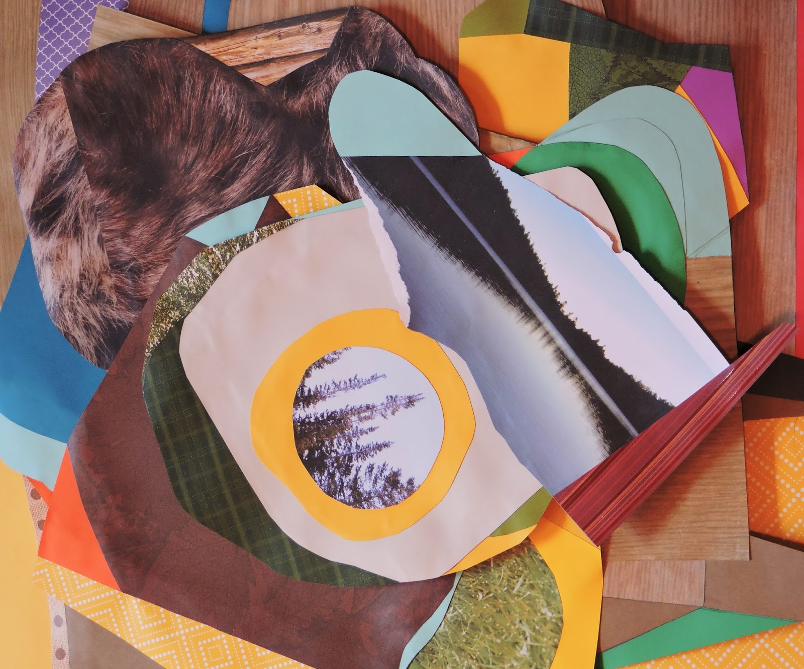 Musings on new collage work. 2016.