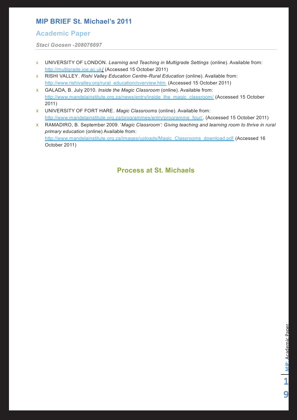 The Life of a Wannabe Architect...: MIP