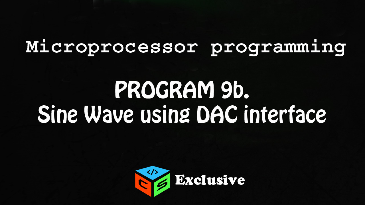 9b. Sine wave on CRO using DAC interface - CodeShuffle