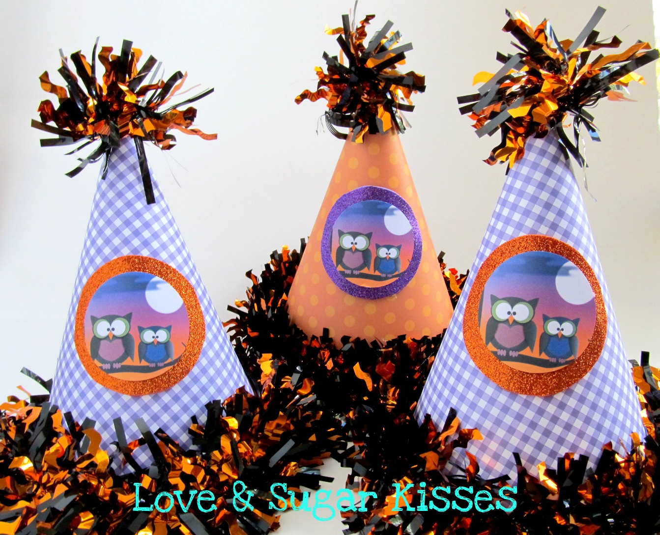 Love & Sugar Kisses: {DIY} Halloween Party Hats