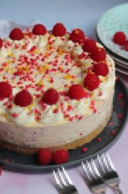 LEMON RASPBERRY CHEESECAKE! - HealthyRecipesFlatley
