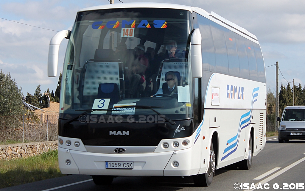 Camiones y Autobuses en Baleares: Nº140 Beulas Aura-Man