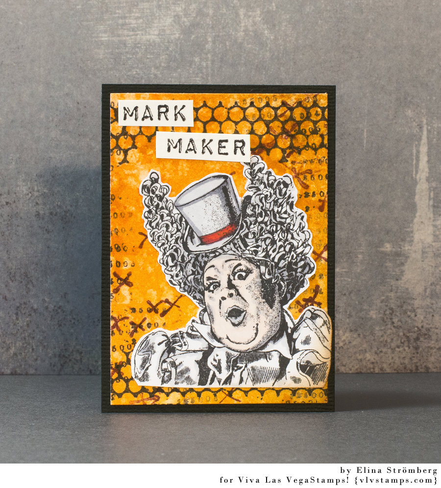 Mark Maker ATC's for Viva Las VegaStamps! DT - Elina Stromberg