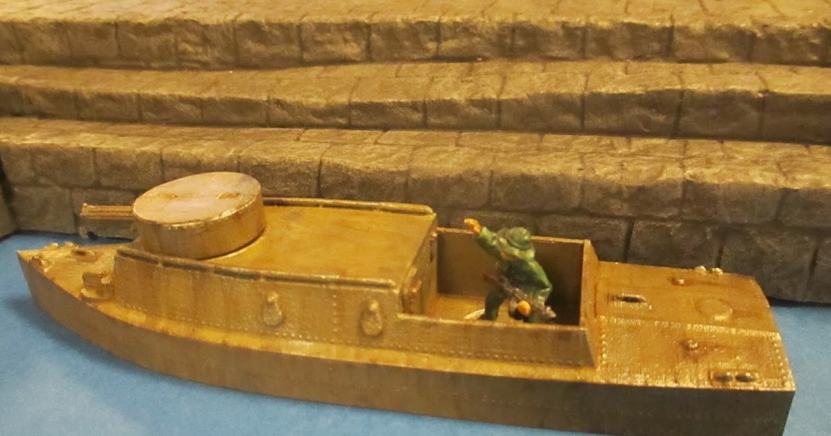 The Miniatures Man: BK-2 Soviet Riverine Gunboat in 28mm from Barrage ...