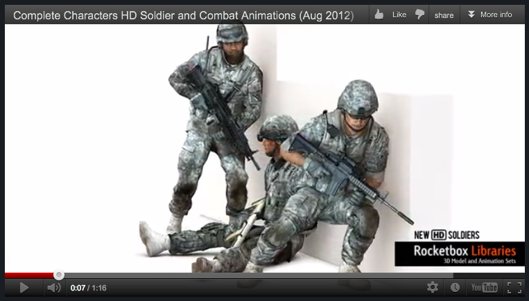 Unico Interaction: High-end military stock 3D characters and animations ...