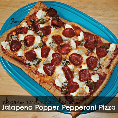 chores and chandeliers: Jalapeno Popper Pepperoni Pizza {Suzi Homefaker ...