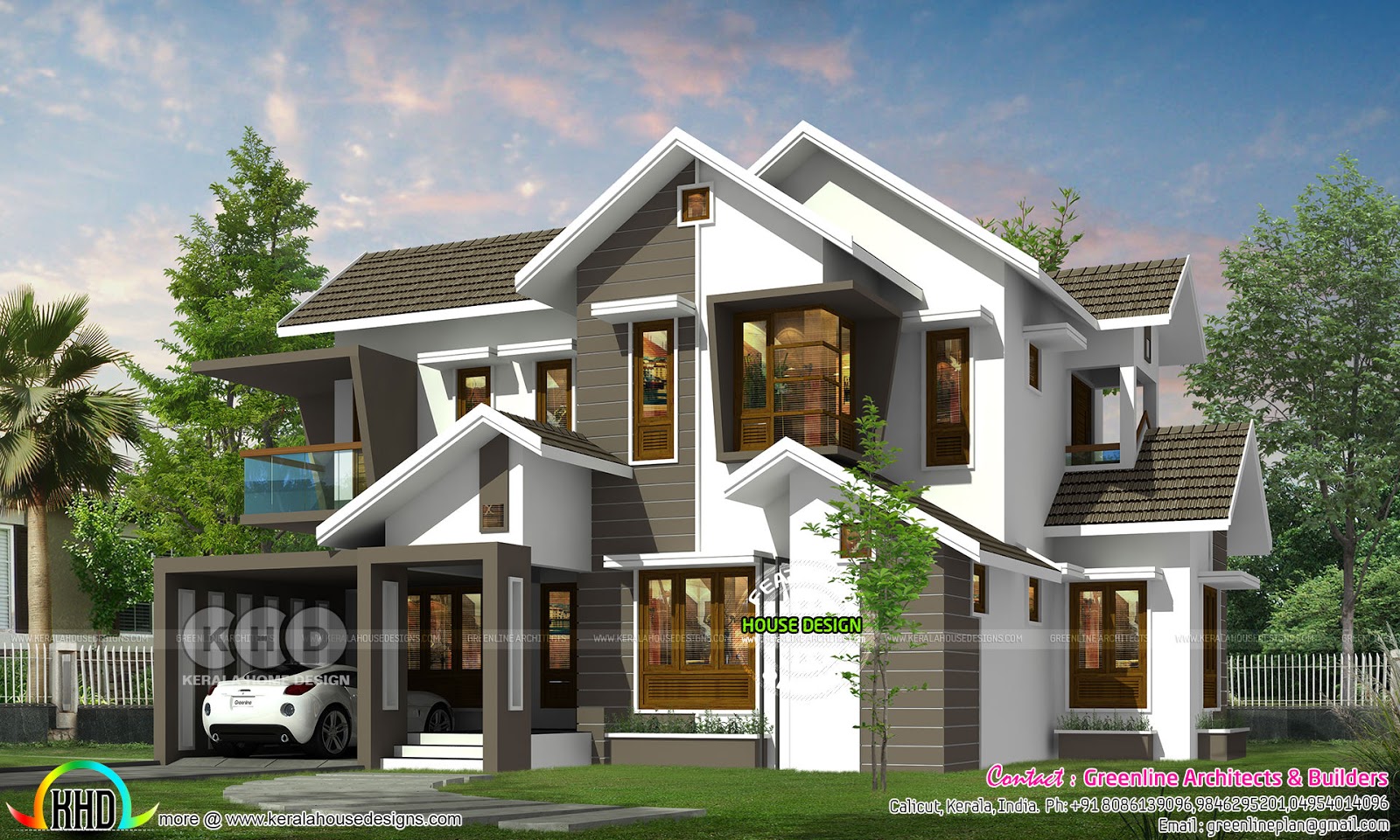 Mixed roof 2749 sq-ft house rendering - Kerala Home Design and Floor ...