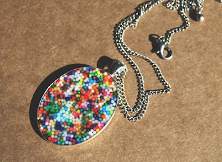 The Moody Fashionista: Rainbow Sprinkles Necklace