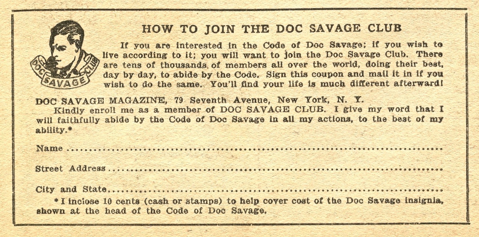 oblations: books | doc savage