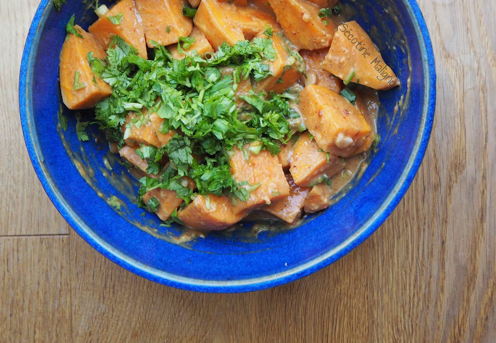 Sécotine fait sa maligne: Salade de patates douces tiède, sauce ...