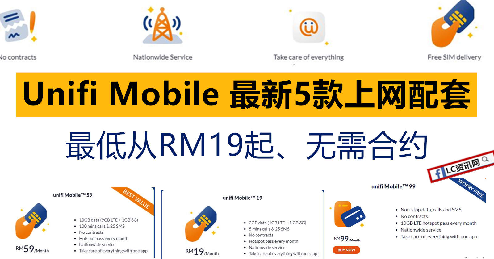 TM推出全新5款unifi Mobile Postpaid配套