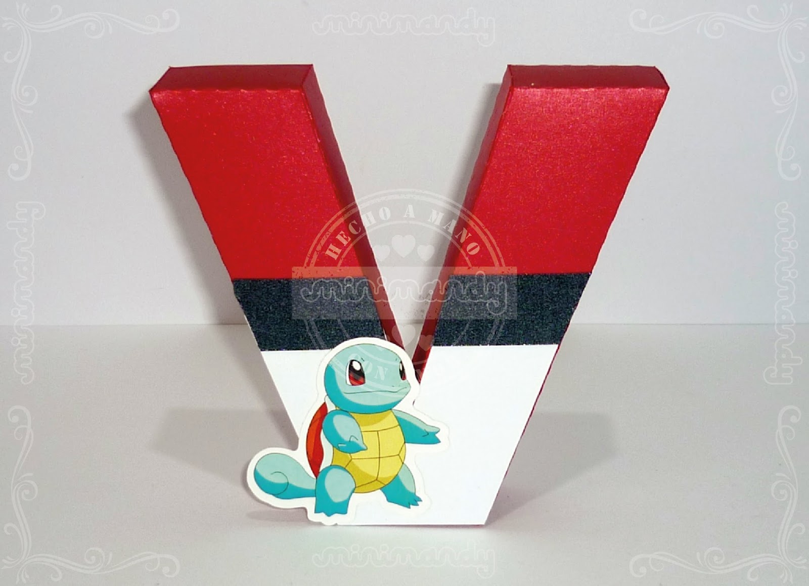 MinimandySign: Letras corpóreas de papel - Pokémon