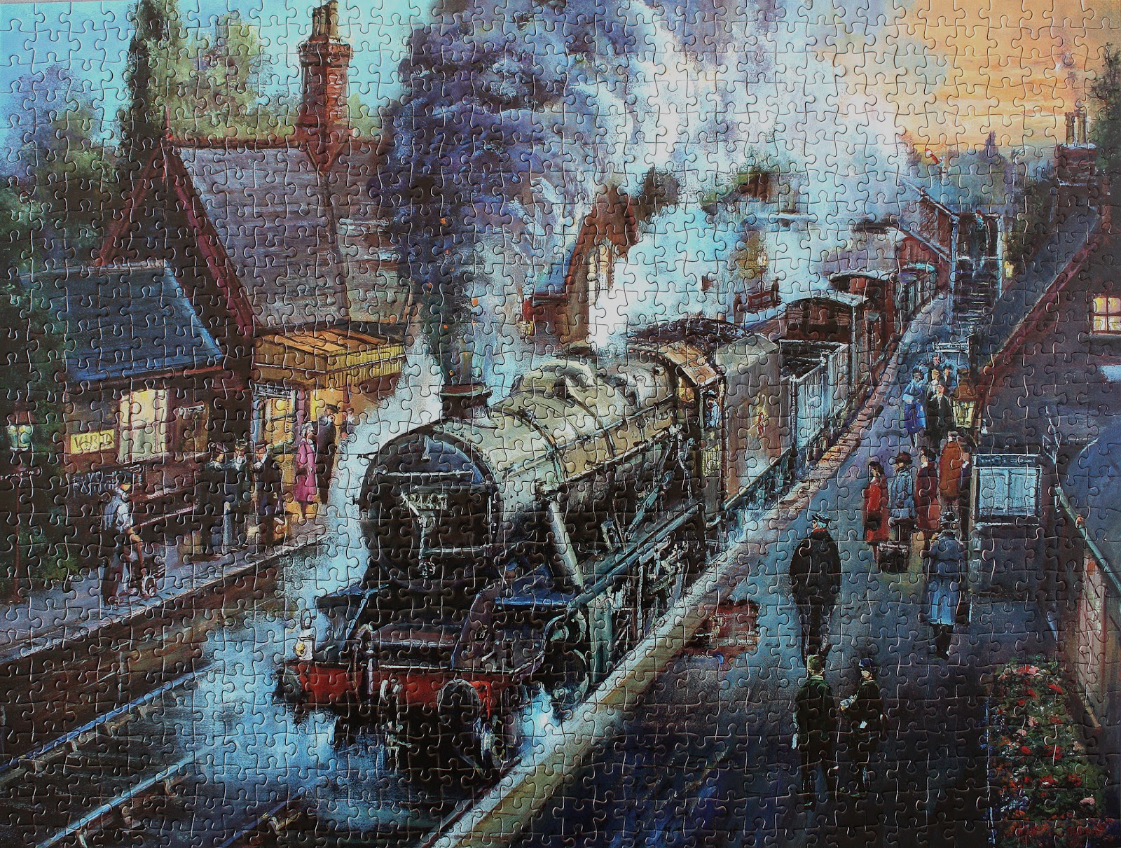STEAM TRAINS AND JIGSAW PUZZLES: An Unusual 'Glow in the Dark' Puzzle