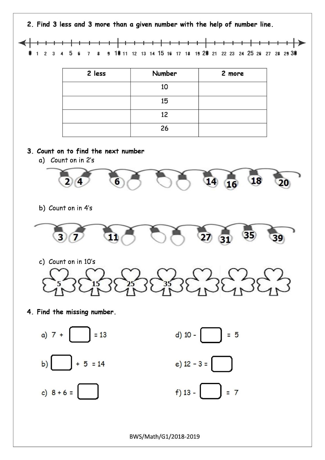 Birla World School Oman Revision Worksheet For Grade 1 As On 14 03 2019 birla-world-school-oman-revision-worksheet-for-grade-1-as-on-14-03-2019