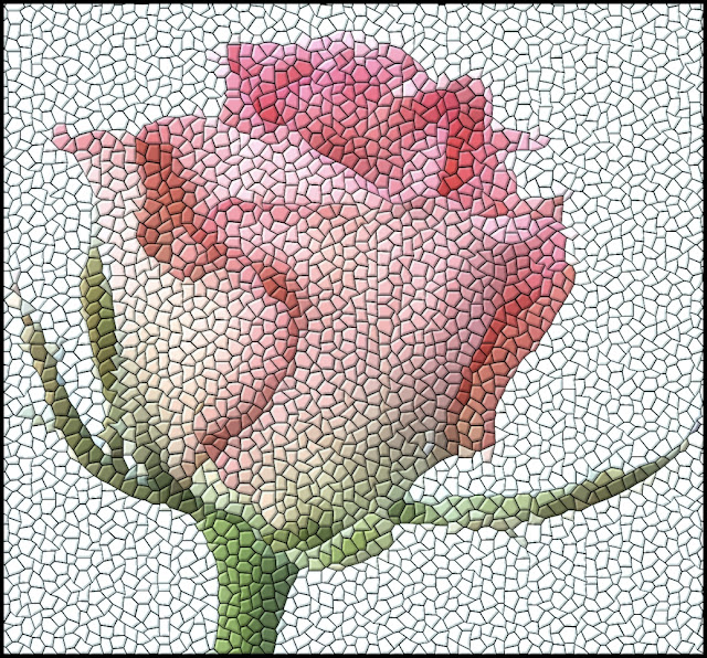All This Is That: Rose In Mosaic Tiles