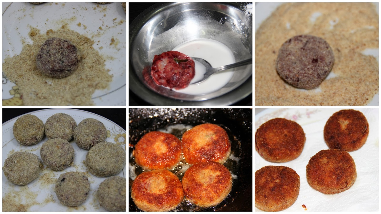 Beetroot Tikki/ Beetroot Patties/ Beetroot Cutlets ~ Lincy's Cook Art