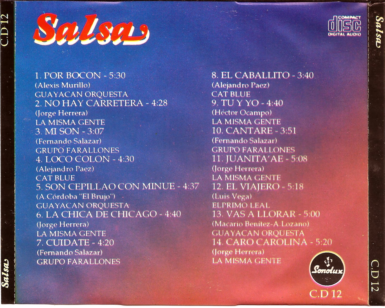 MELODIAS DE COLOMBIA: SALSA