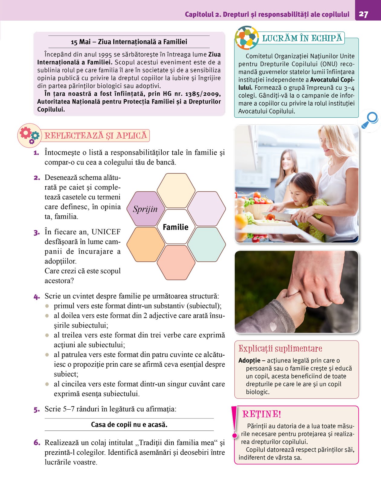 Dreptul la familie - Drepturile copilului: 2019