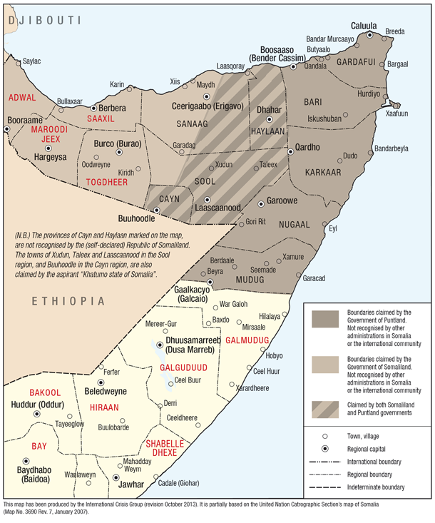 Terror Free Somalia Foundation: Puntland’s Boundary Issues: What Will ...