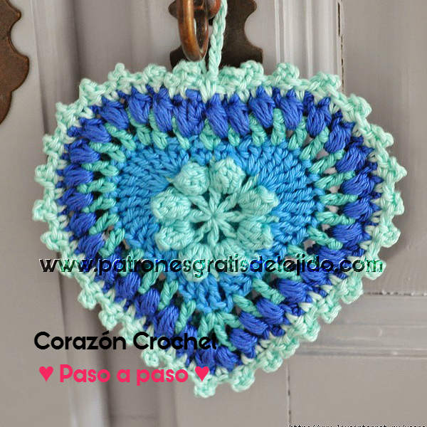 Corazón Adorable para Tejer a Crochet / Paso a paso