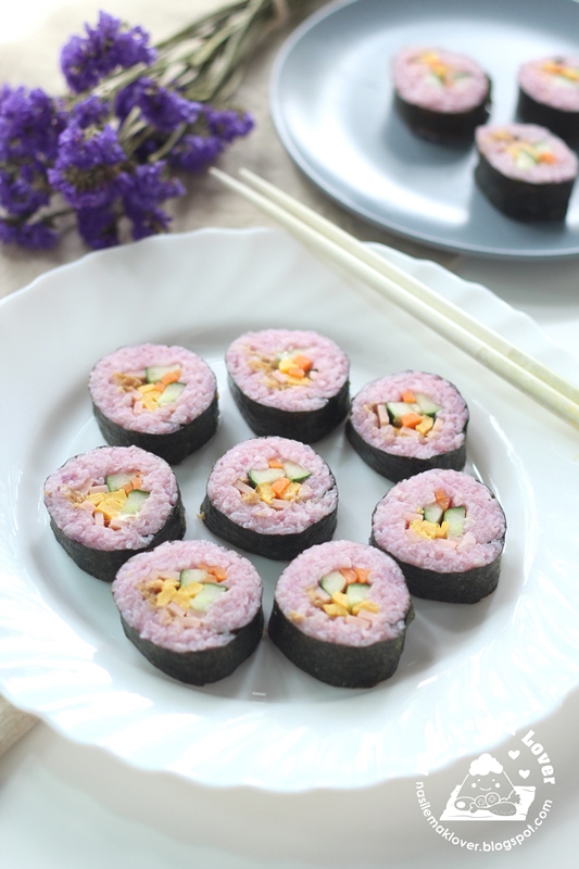 Nasi Lemak Lover: Purple Sweet Potato Sushi 紫薯寿司