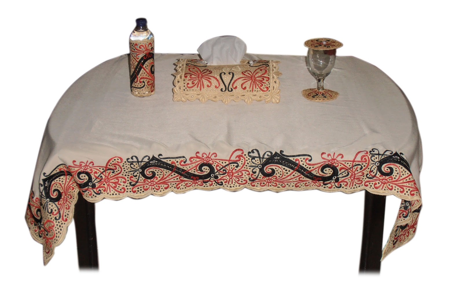 HISYANA - KERAJINAN BORDIR KERANCANG KHAS TASIKMALAYA: TAPLAK MEJA DAN ...