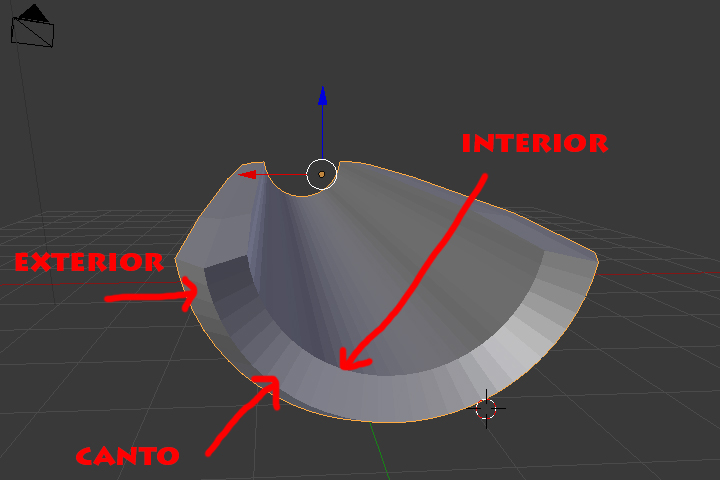 Estudiando Blender: Modificador solidify (solidificar)