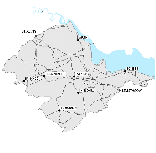 Map of Falkirk Province Area