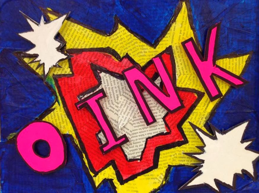 In the Art room with Mrs. Fuechslin: Onomatopoeia Pop Art
