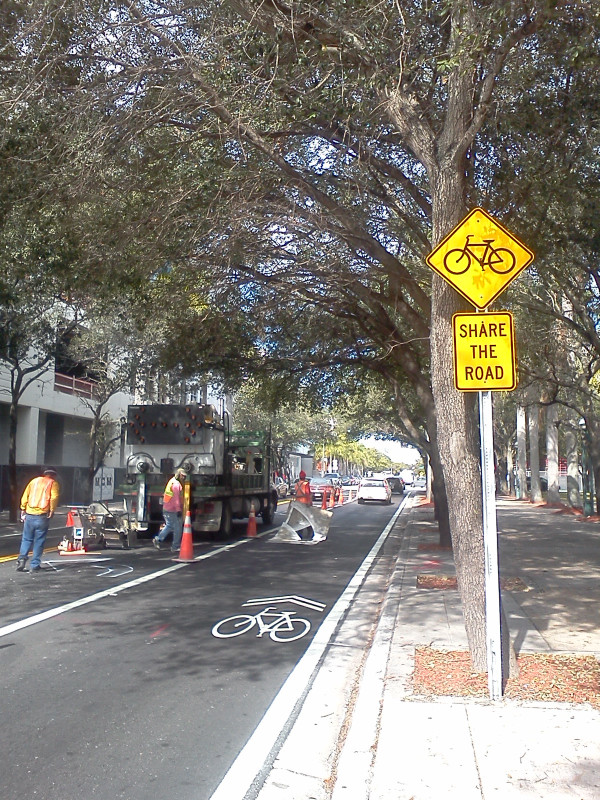 New Sharrows & Bike Lanes | The Miami Bike Scene