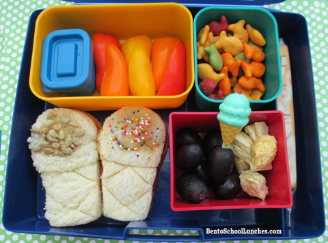 Bento School Lunches : Bento Lunch: Ice-Cream Bento