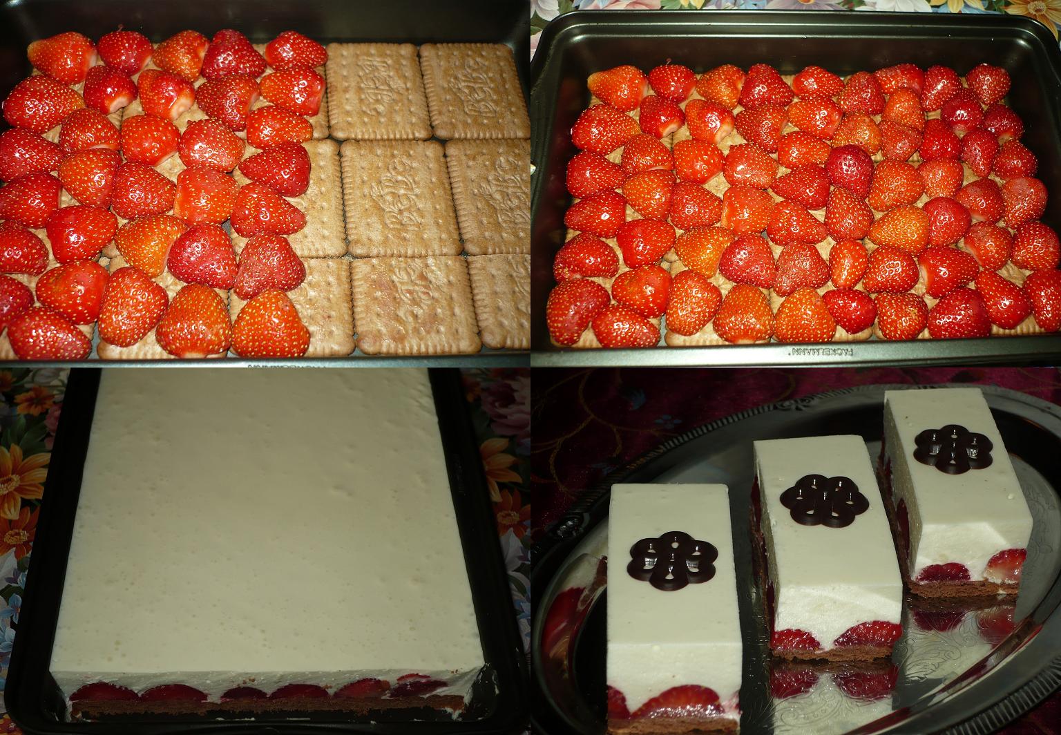 RECEPTY Z MOJEJ KUCHYNE A ZÁHRADY: Nepečené jahodové rezy s penou z ...