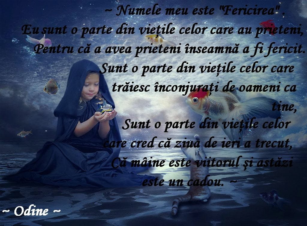 Odine ~ Carte de Iubire~: ~ Eu sunt "Fericirea"