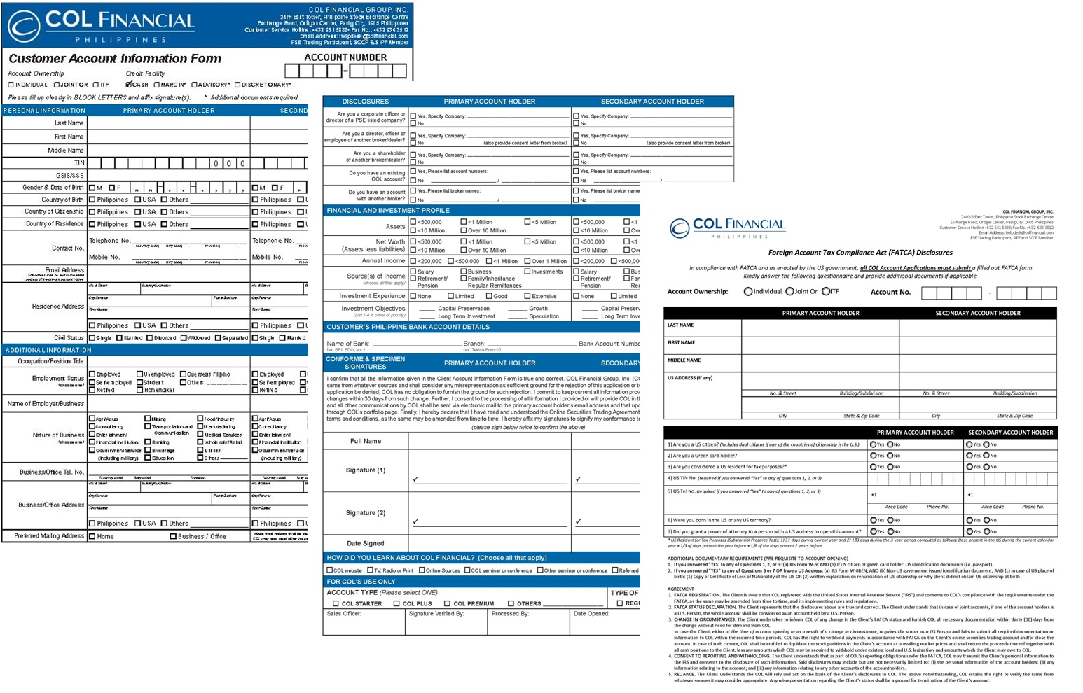 Opening an Account with COL Financial (for OFW)