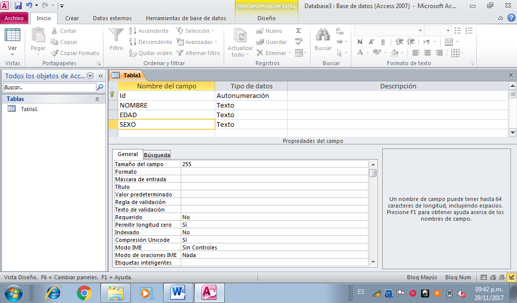 Tecnologias de la Informacion: 3.4 Manejo de bases de datos