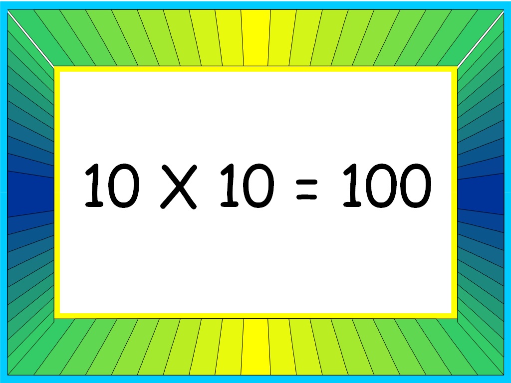 Student Survive 2 Thrive: Math Flash Cards: Multiply by 10 (10 is the ...