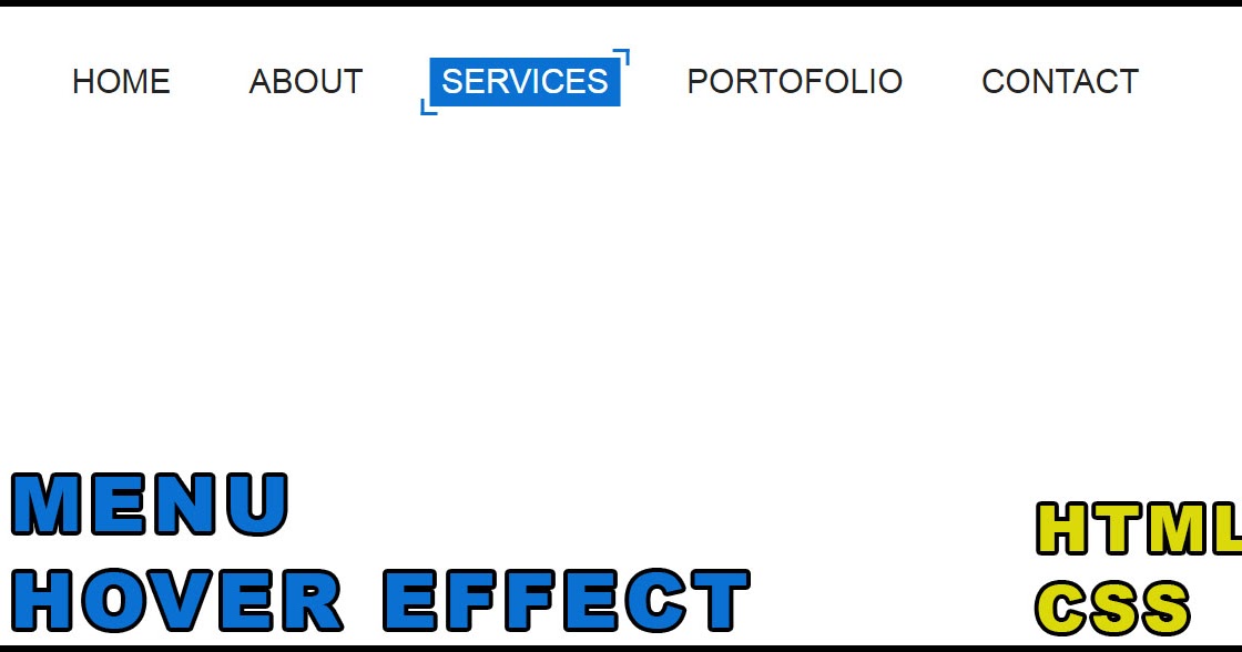 Menu Hover Css Effect How To Tutorials And Source Code By Tuts Code