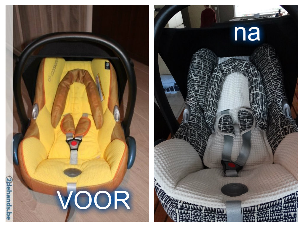 Ma Petite Etoile: Herbekleden van autostoel en draagbare autostoel maxi ...
