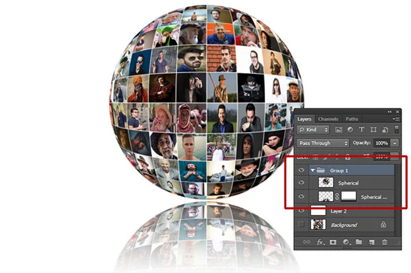 PhotoEffect: How To Create a Spherical Collage in Photoshop