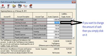 Guide line to Peachtree: Chart of accounts